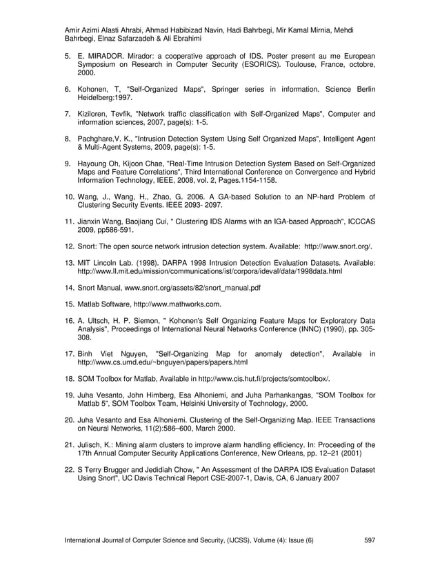 A New System For Clustering And Classification Of Intrusion Detection System Alerts Using Self
