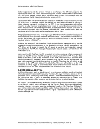 Enhanced Mobile IP Handover Using Link Layer Information | PDF