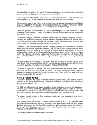 Diacritic Oriented Arabic Information Retrieval System | PDF