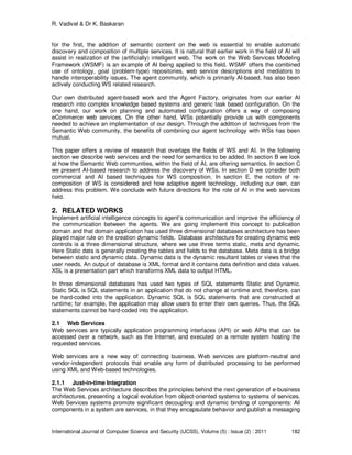 Three Dimensional Database: Artificial Intelligence to eCommerce Web service Agents | PDF