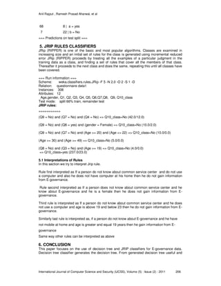 J48 and JRIP Rules for E-Governance Data | PDF