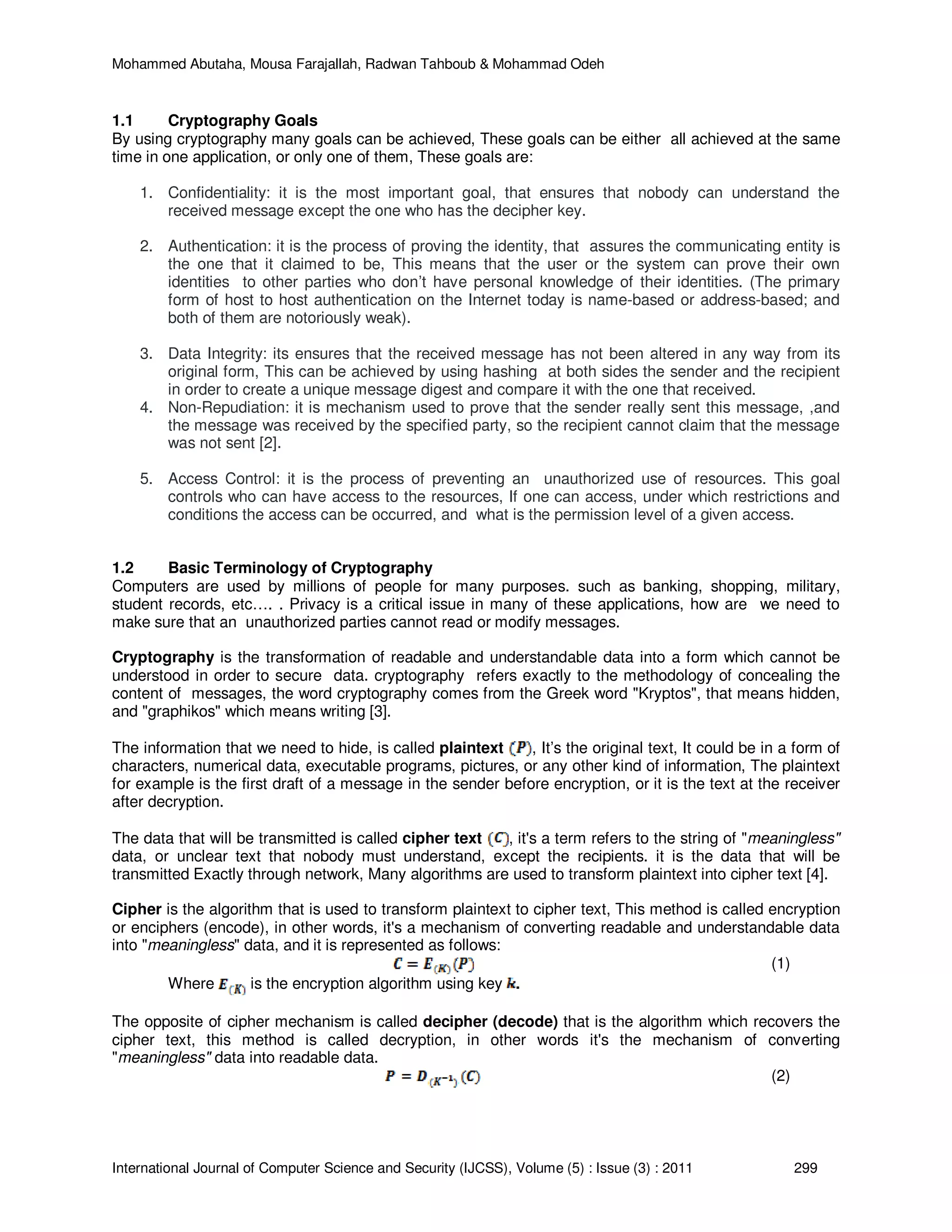 Survey Paper: Cryptography Is The Science Of Information Security | PDF