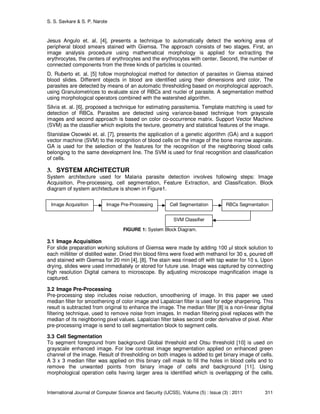 Automatic Detection of Malaria Parasites for Estimating Parasitemia | PDF