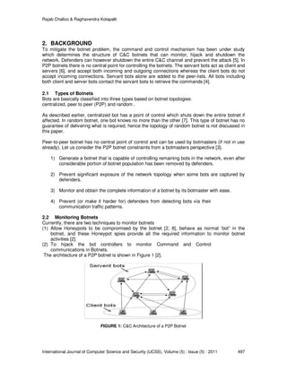 Detection of Botnets using Honeypots and P2P Botnets | PDF | Internet | Computing