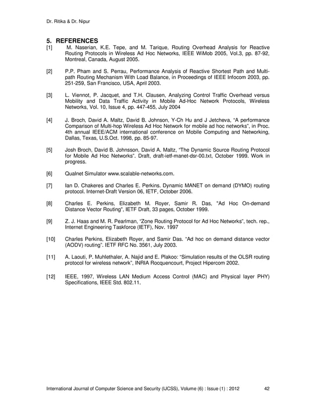 Performance Evaluation Of Reactive Proactive And Hybrid Routing