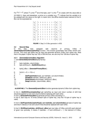 Using Cipher Key to Generate Dynamic S-Box in AES Cipher System | PDF
