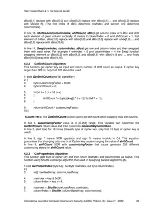 Using Cipher Key to Generate Dynamic S-Box in AES Cipher System | PDF