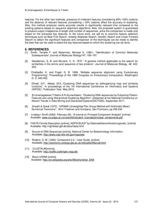 A Comparative Analysis of Feature Selection Methods for Clustering DNA ...