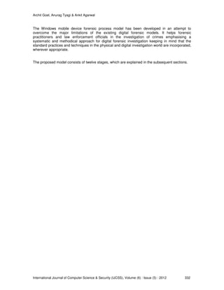 Smartphone Forensic Investigation Process Model | PDF