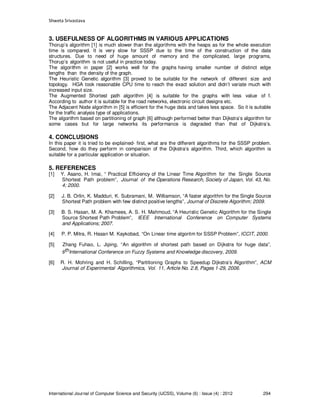 Comparative Analysis of Algorithms for Single Source Shortest Path ...