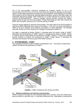 Challenges in Securing VANET: The Intelligent Transportation System | PDF