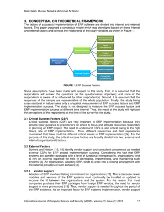 ERP Implementation Success Factors in Saudi Arabia | PDF