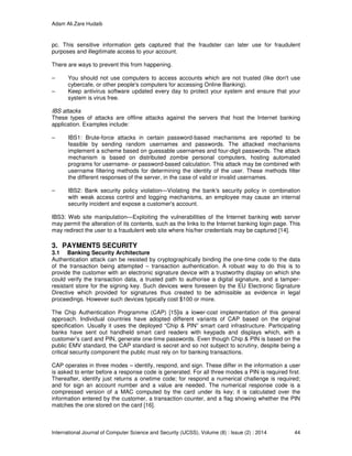 Banking and Modern Payments System Security Analysis | PDF