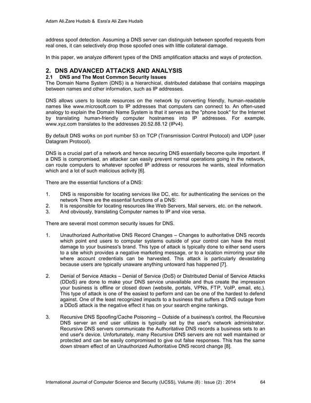 DNS Advanced Attacks and Analysis | PDF | Information and Network Security | Computing