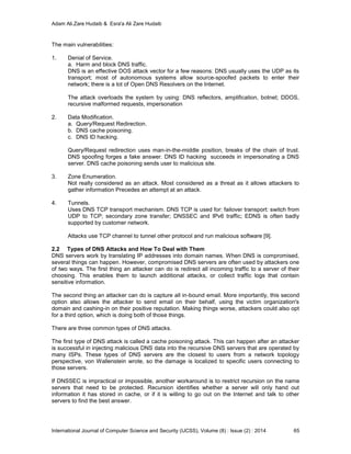 DNS Advanced Attacks and Analysis | PDF | Information and Network Security | Computing