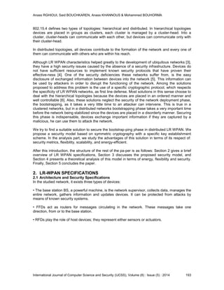 Security Key Management Model for Low Rate Wireless Personal Area ...