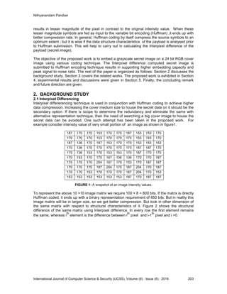 An Image Steganography Algorithm Using Huffman and Interpixel Difference Encoding | PDF