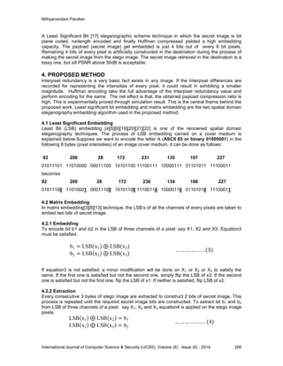 An Image Steganography Algorithm Using Huffman and Interpixel Difference Encoding | PDF
