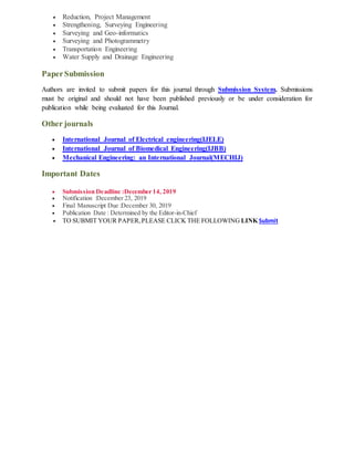 International Journal of Civil Engineering and Urban Planning(IJCIVLE ...