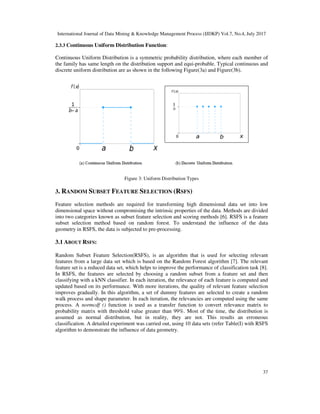 INFLUENCE OF DATA GEOMETRY IN RANDOM SUBSET FEATURE SELECTION | PDF | Technology & Computing