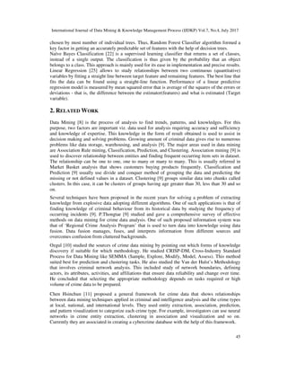 PREDICTIVE MODELLING OF CRIME DATASET USING DATA MINING | PDF