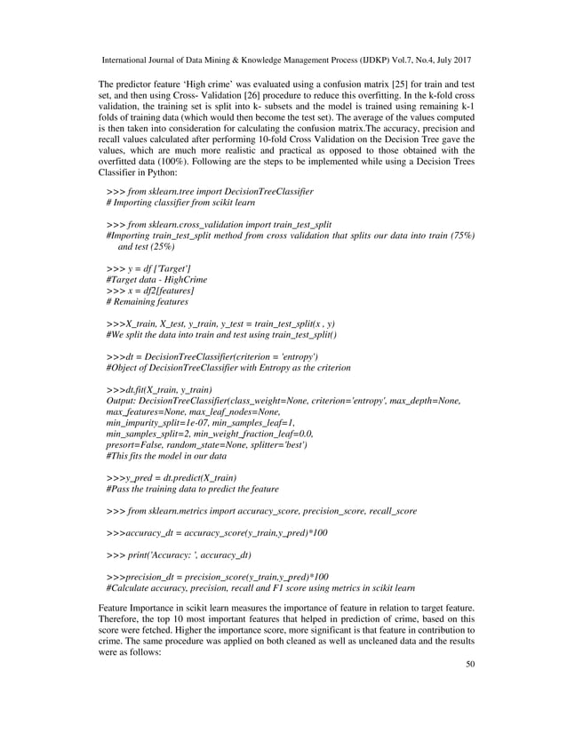 PREDICTIVE MODELLING OF CRIME DATASET USING DATA MINING | PDF | Databases | Computer Software ...