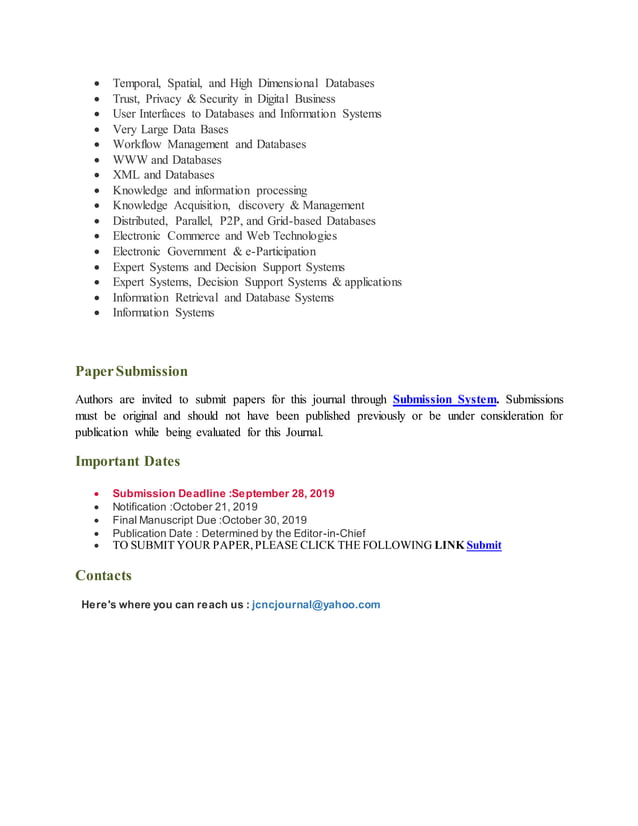 International Journal of Database Management Systems (IJDBMS) | PDF