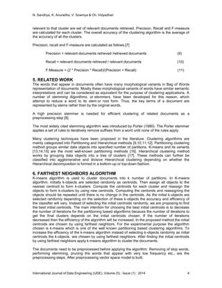 Farthest Neighbor Approach for Finding Initial Centroids in K- Means | PDF