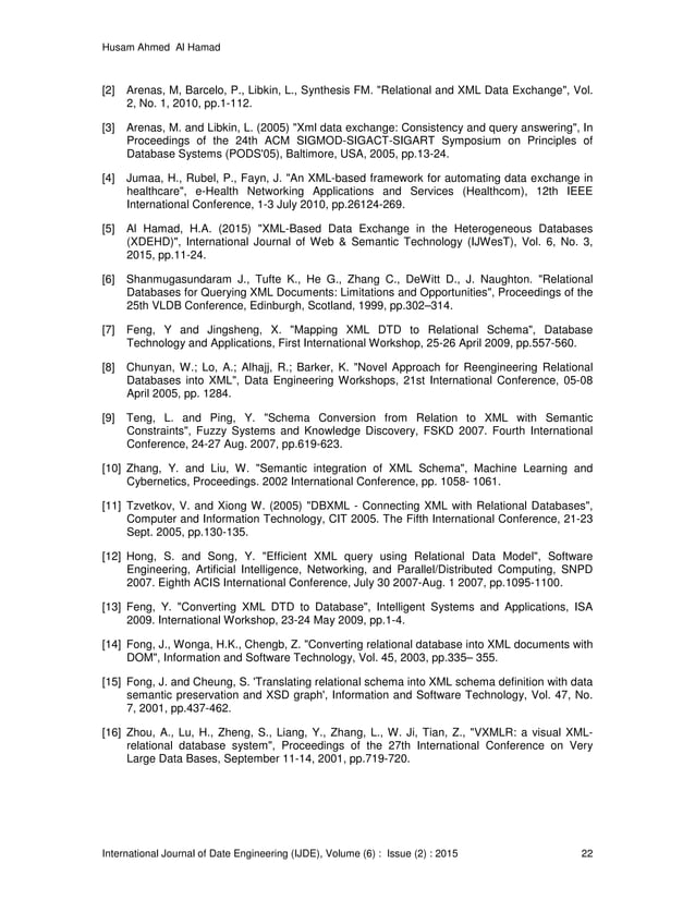 Catalog-based Conversion from Relational Database into XML Schema (XSD) | PDF