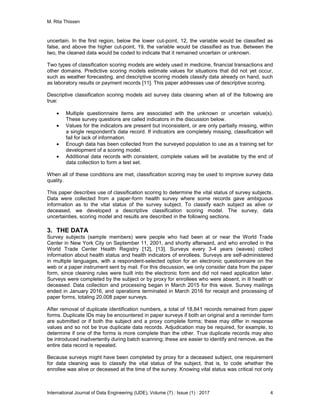 Classification Scoring for Cleaning Inconsistent Survey Data | PDF