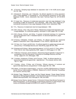 A Performance Based Transposition algorithm for Frequent Itemsets Generation | PDF