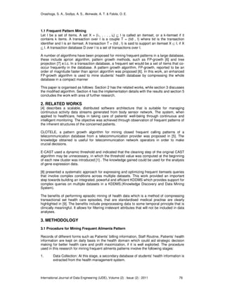 Mining of Prevalent Ailments in a Health Database Using Fp-Growth Algorithm | PDF | Databases ...