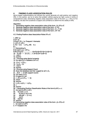 Classification based on Positive and Negative Association Rules | PDF