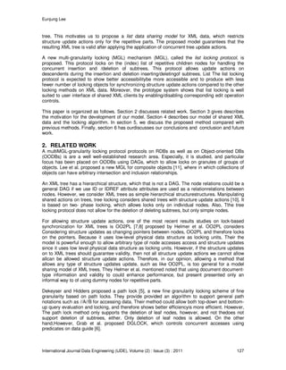 Multi-GranularityUser Friendly List Locking Protocol for XML Repetitive Data | PDF | Databases ...