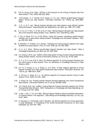 An Efficient Algorithm for Mining Frequent Itemsets within Large Windows over Data Streams | PDF