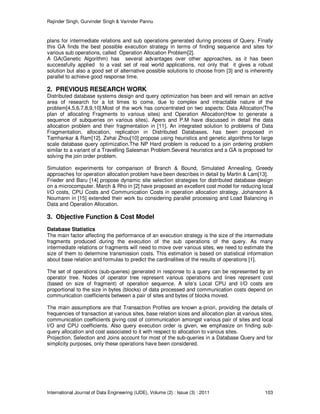 Optimized Access Strategies for a Distributed Database Design | PDF