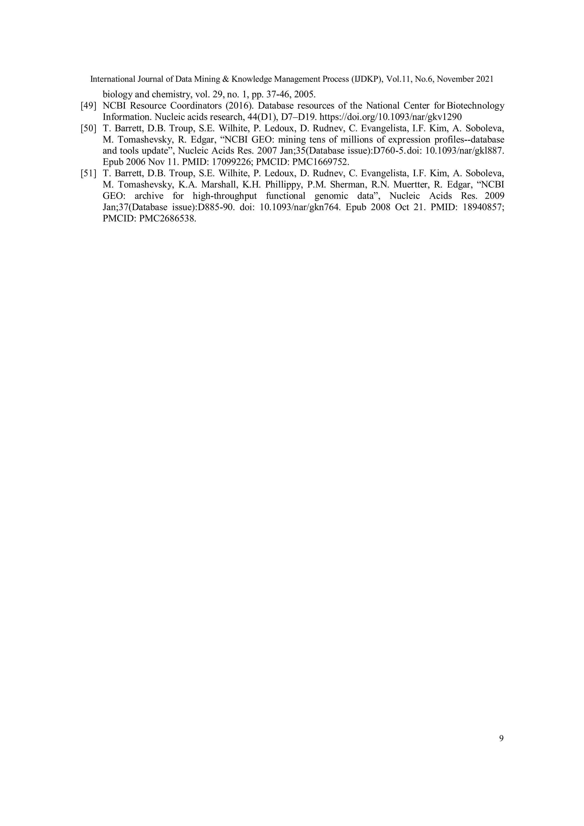 REVIEW OF MACHINE LEARNING APPLICATIONS AND DATASETS IN CLASSIFICATION ...