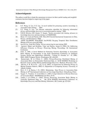 Distortion Based Algorithms For Privacy Preserving Frequent Item Set Mining | PDF