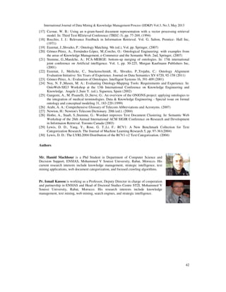 ONTOLOGY INTEGRATION APPROACHES AND ITS IMPACT ON TEXT CATEGORIZATION | PDF