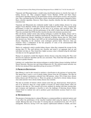 MISSING DATA CLASSIFICATION OF CHRONIC KIDNEY DISEASE | PDF