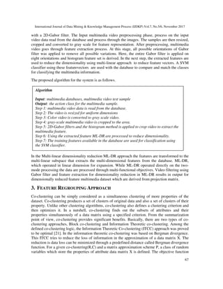RECURRENT FEATURE GROUPING AND CLASSIFICATION MODEL FOR ACTION MODEL PREDICTION IN CBMR | PDF