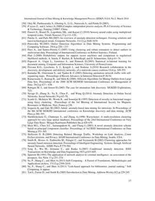 A SURVEY OF LINK MINING AND ANOMALIES DETECTION | PDF