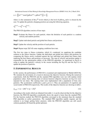 A PARTICLE SWARM OPTIMIZATION ALGORITHM BASED ON UNIFORM DESIGN | PDF