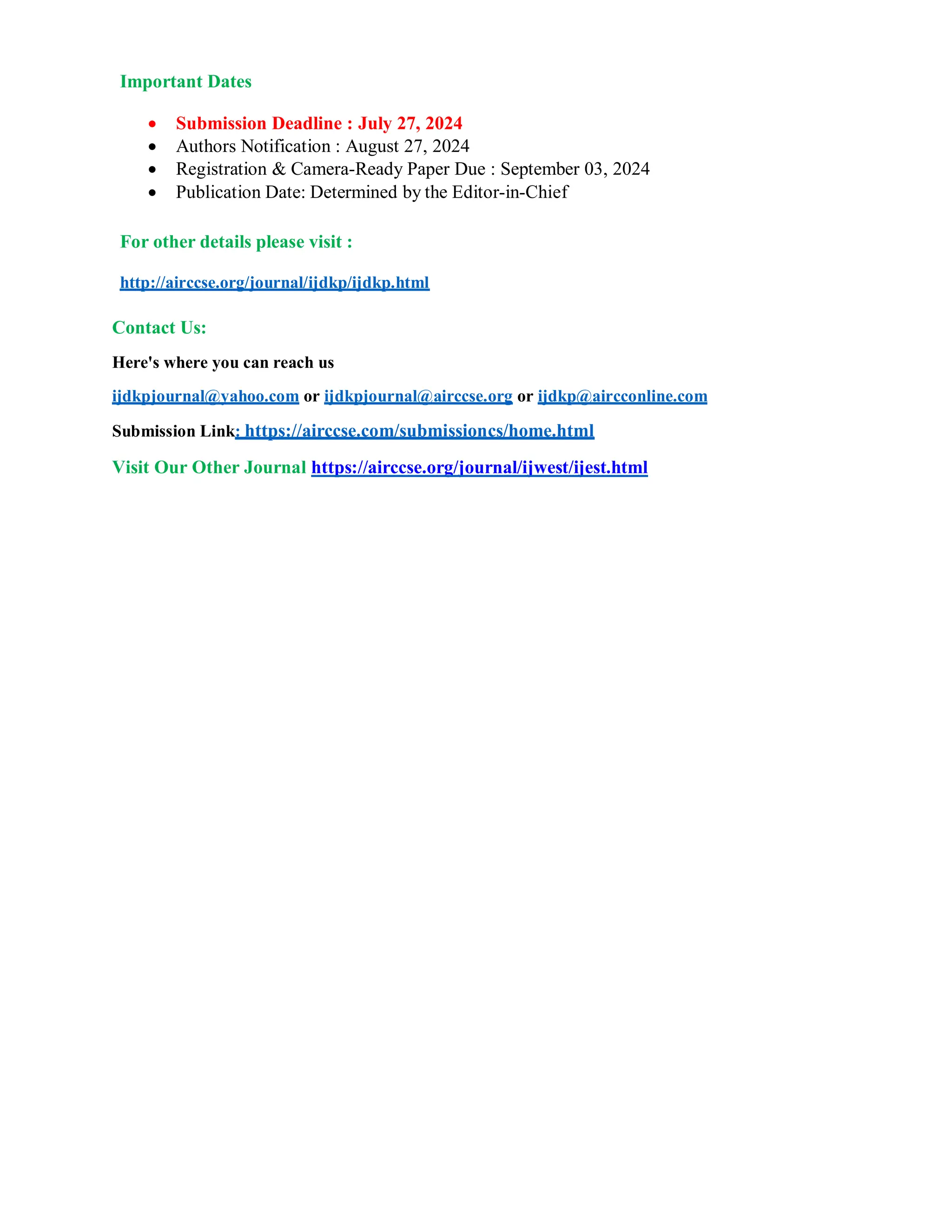 CURRENT ISSUE-WJCI INDEXED-SUBMIT YOUR PAPERS...! | PDF