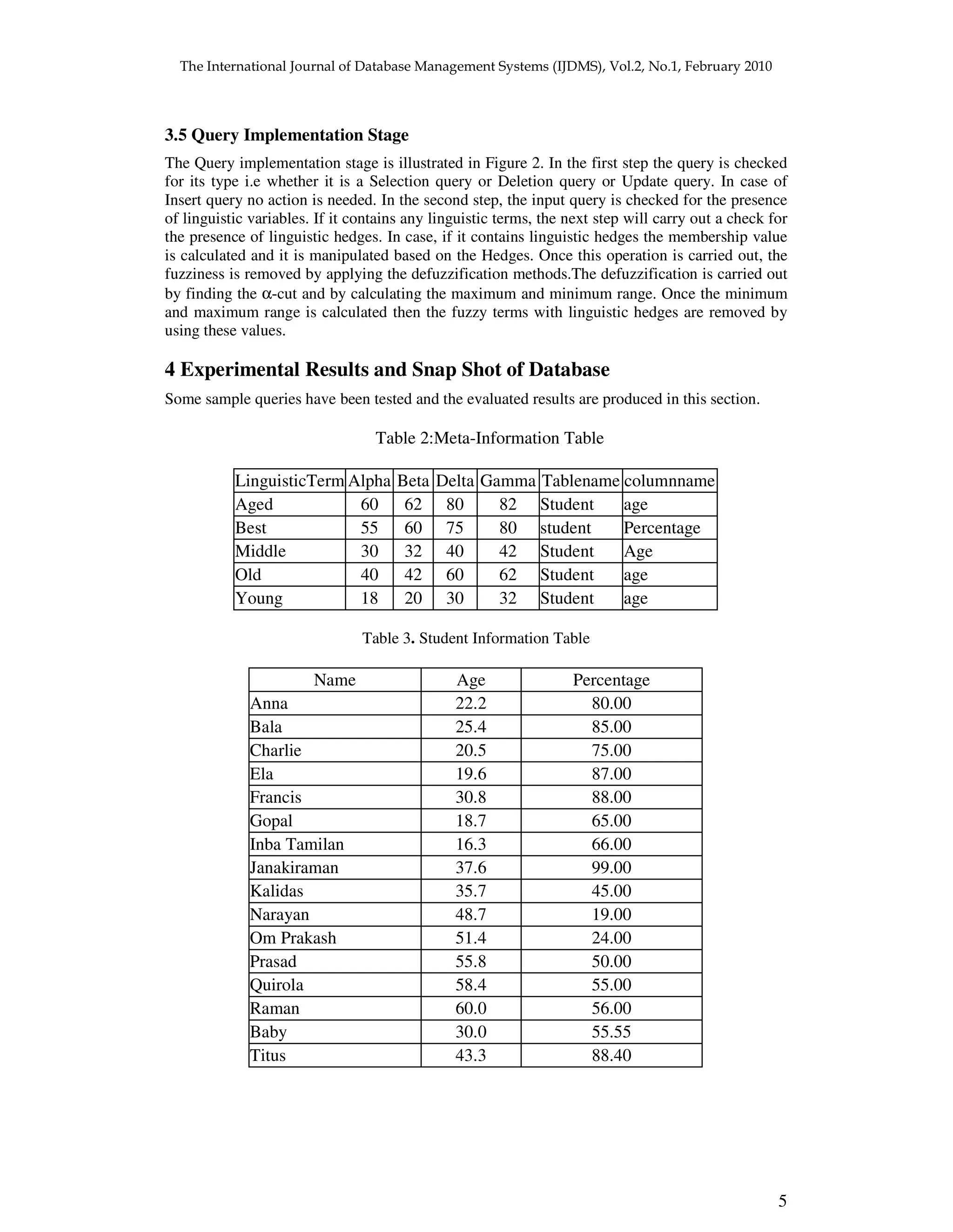 A Framework For Computing Linguistic Hedges In Fuzzy Queries Pdf
