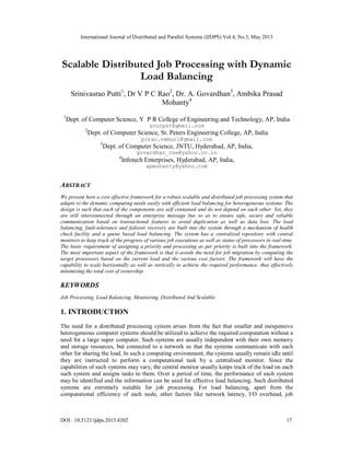 Scalable Distributed Job Processing with Dynamic Load Balancing | PDF