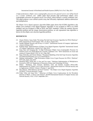 Design Of Elliptic Curve Crypto Processor with Modified Karatsuba ...