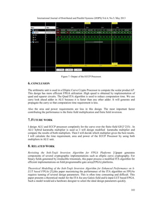 Design Of Elliptic Curve Crypto Processor with Modified Karatsuba Multiplier and its Performance ...