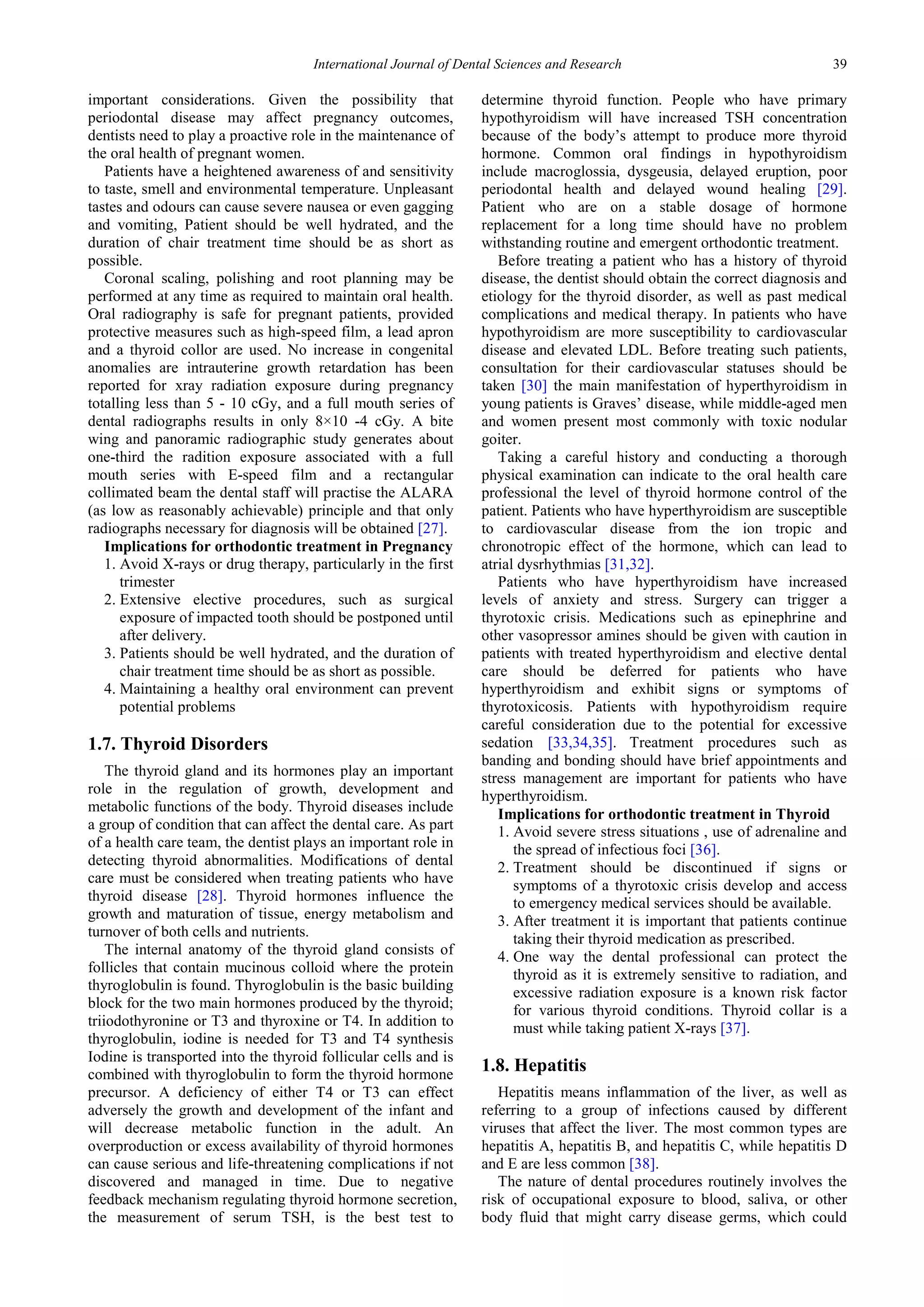 clinical management of medical disorders in orthodontics | PDF