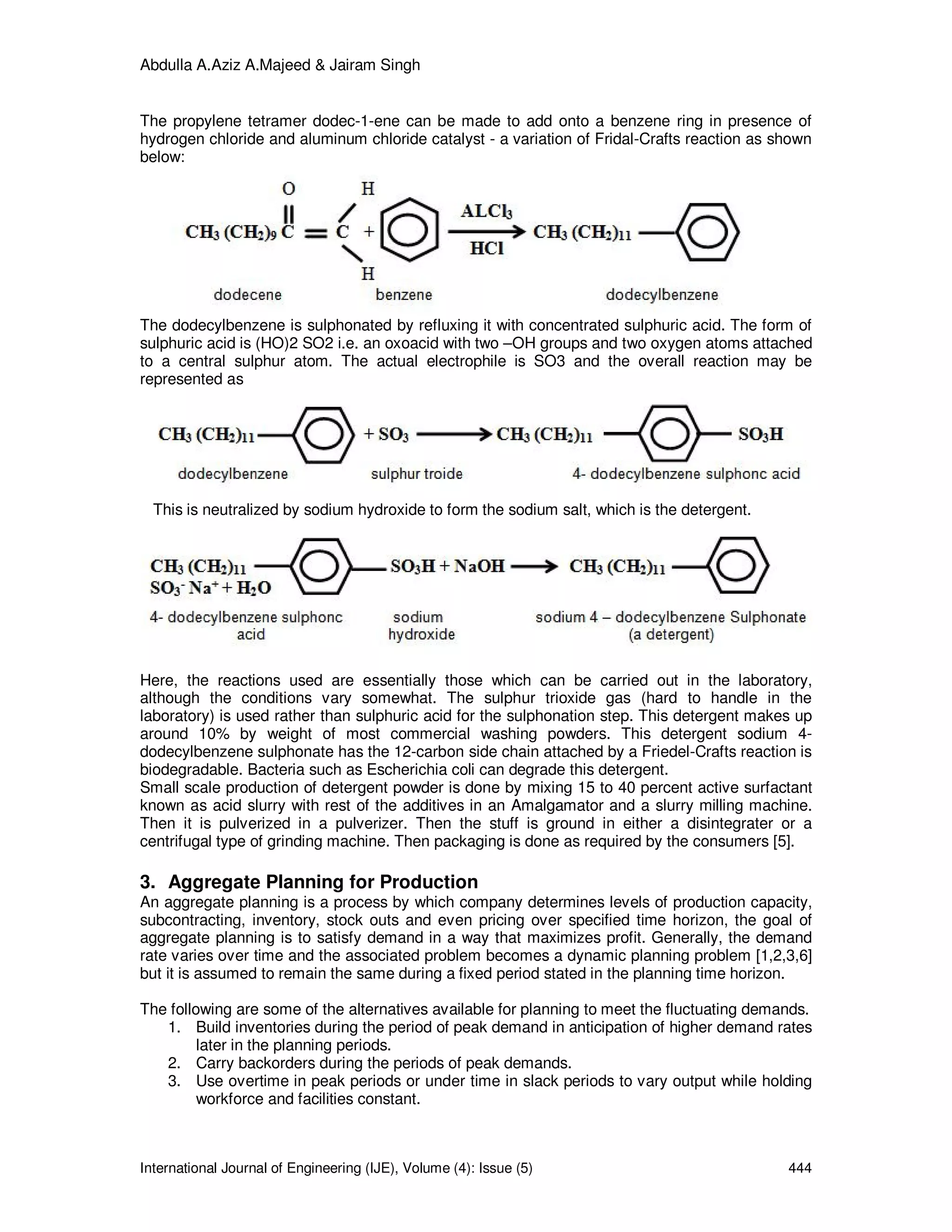 Manufacture of a Biodegradable Detergent on Small Scale | PDF